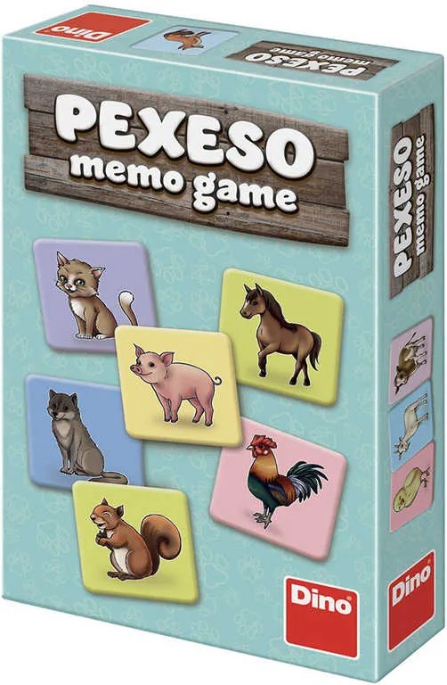 DINO Hra pexeso Zvířátka 48 kartiček *SPOLEČENSKÉ HRY* dn621985