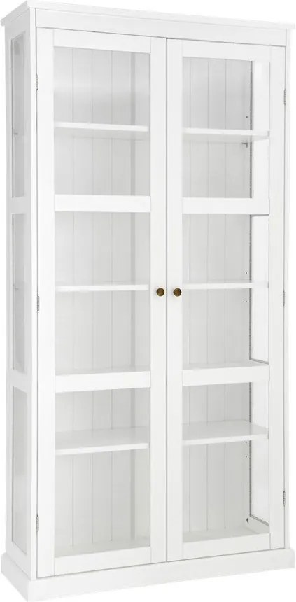 Bílá vitrína z MDF 98x193x34 cm Wilma – Ellos Home