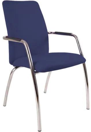 Alba Čalouněná konferenční židle OLYMP plus 4 nohy dřevěné krytky područek GALERIE - Čalounění Alba LÁTKY 1 / FILL, SUEDINE