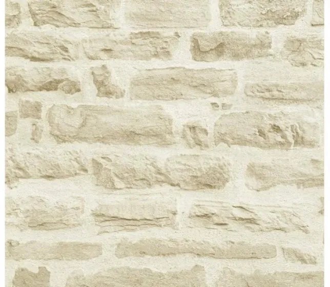 A.S. Création 35580-2 tapety na zeď Best of Wood'n Stone 2020 | 0,53 x 10,05 m | krémová vliesová tapeta na stěnu 355802
