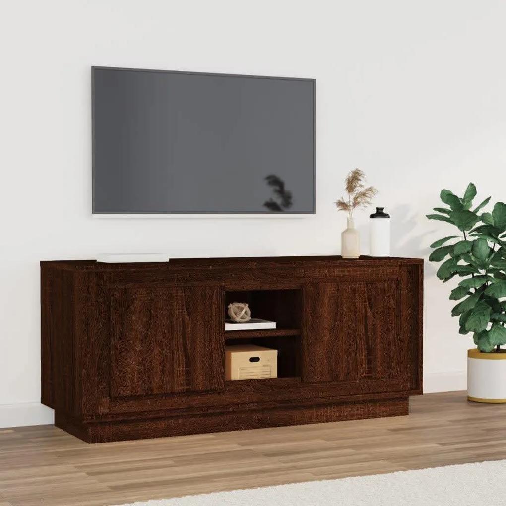 vidaXL TV skříňka hnědý dub 102 x 35 x 45 cm kompozitní dřevo