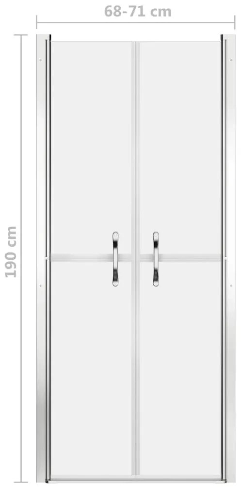 vidaXL Marketos Sprchové dveře matné ESG 71 x 190 cm