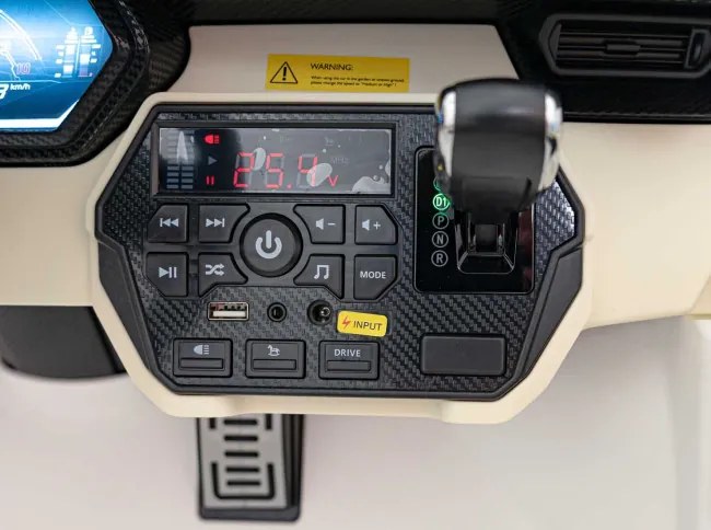Elektrické autíčko Lamborghini SIAN bílé