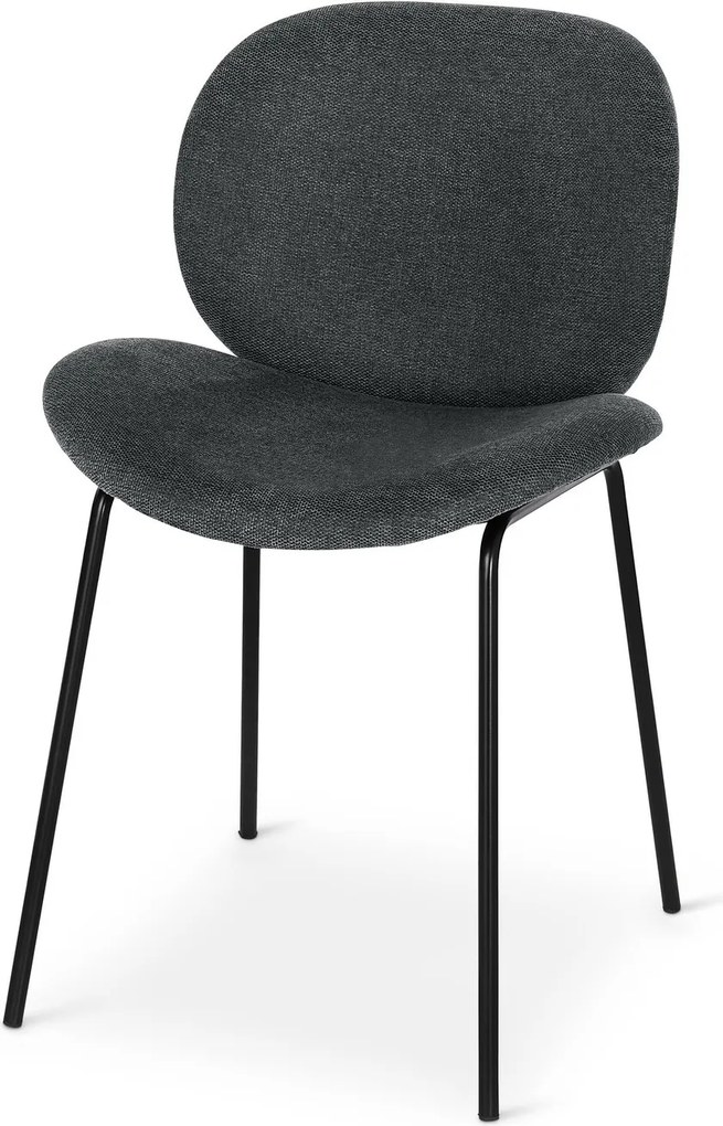 Tchibo - Polstrovaná designová židle - barva: šedá