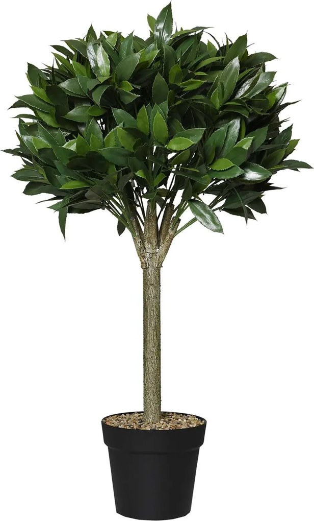 Umělý vavřín LAURUS, plast, výška 90 cm, zelená