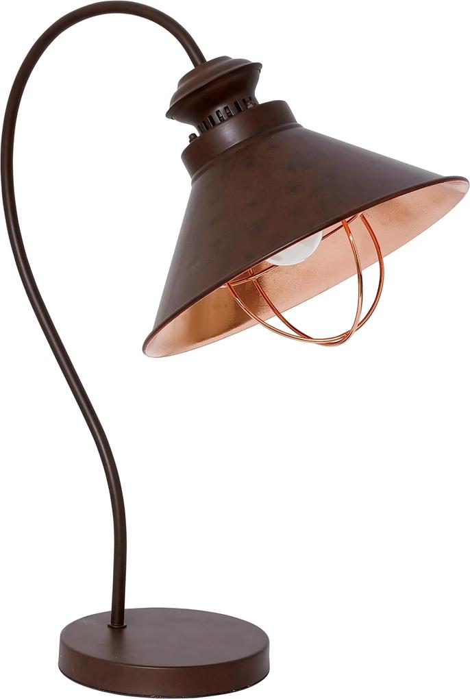 Nowodvorski 5060 LOFT chocolate - Stolní retro lampička v hnědé barvě, 1 x  E27, 48cm | BIANO