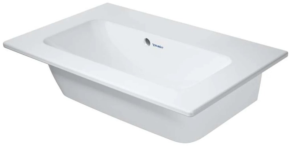Duravit ME by Starck - Nábytkové umyvadlo Compact, 63x40 cm, s WonderGliss, matná bílá 23426332601