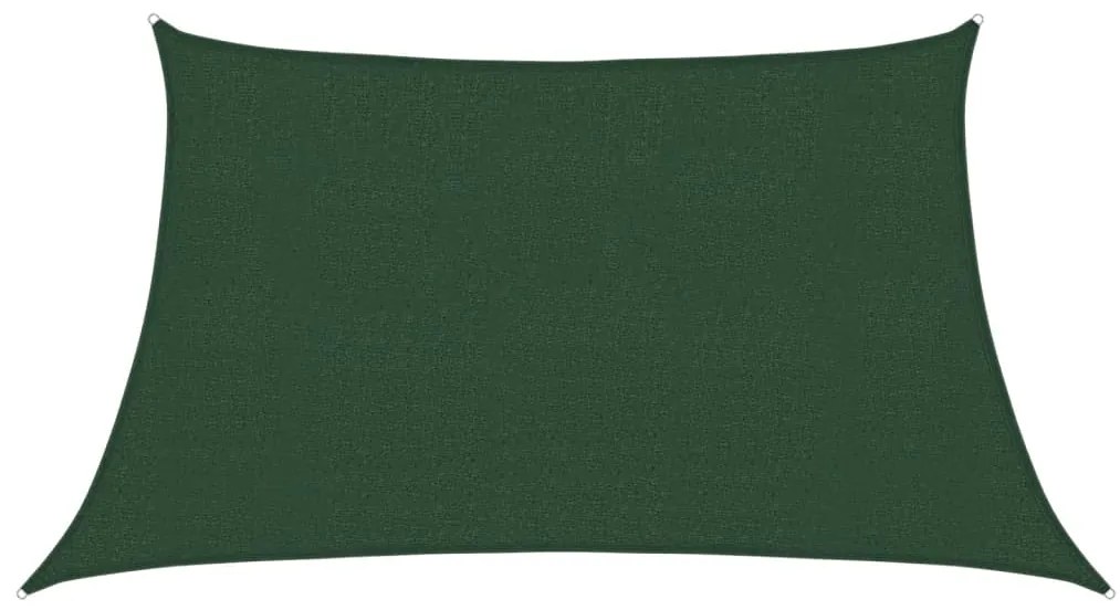 Plachta proti slunci 160 g/m² tmavě zelená 3/4 x 2 m HDPE 311488
