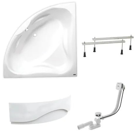 Rohová vana Laguna Royale 150x150 cm akrylát levá i pravá SIKORO1500APNP