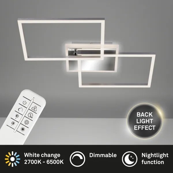 Brilo - LED Stmívatelný přisazený lustr FRAME 2xLED/20W/230V 2700-6500 + DO