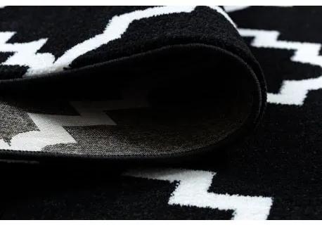 koberec SKETCH F343 černá/krém trellis velikost 200x290 cm | krásné koberce cz