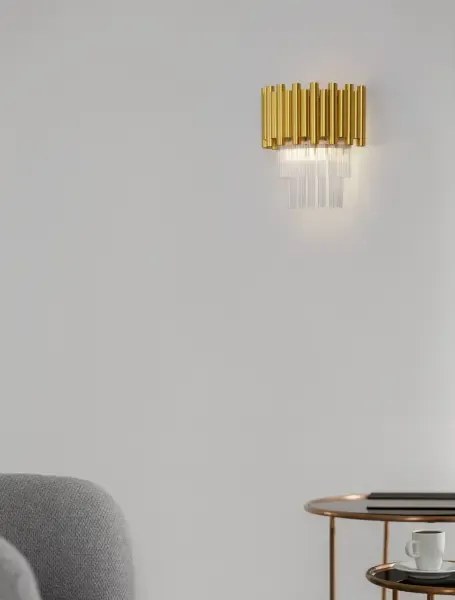 Luxusní nástěnné svítidlo Magnolia zlaté