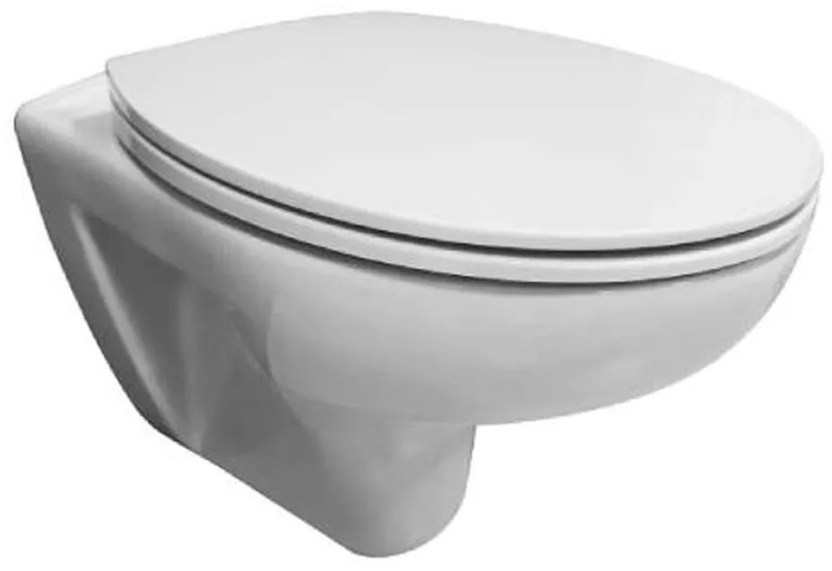 Mereo - Závěsné WC se sedátkem softclose, bílá VSD72