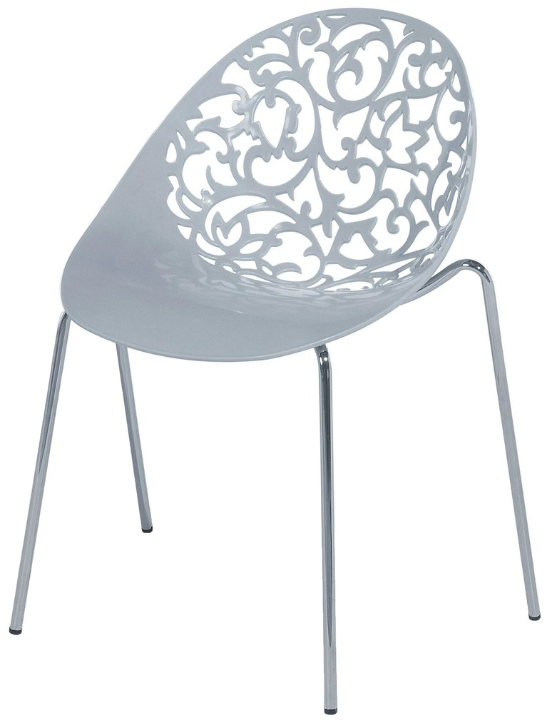 Moderní šedá sada jídelních židlí MUMFORD Beliani