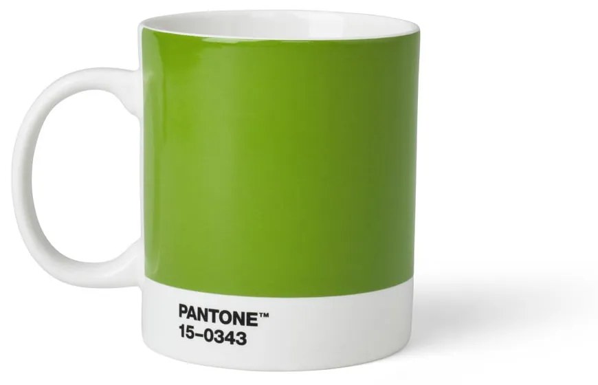 Zelený keramický hrnek 375 ml Green 15-0343 – Pantone