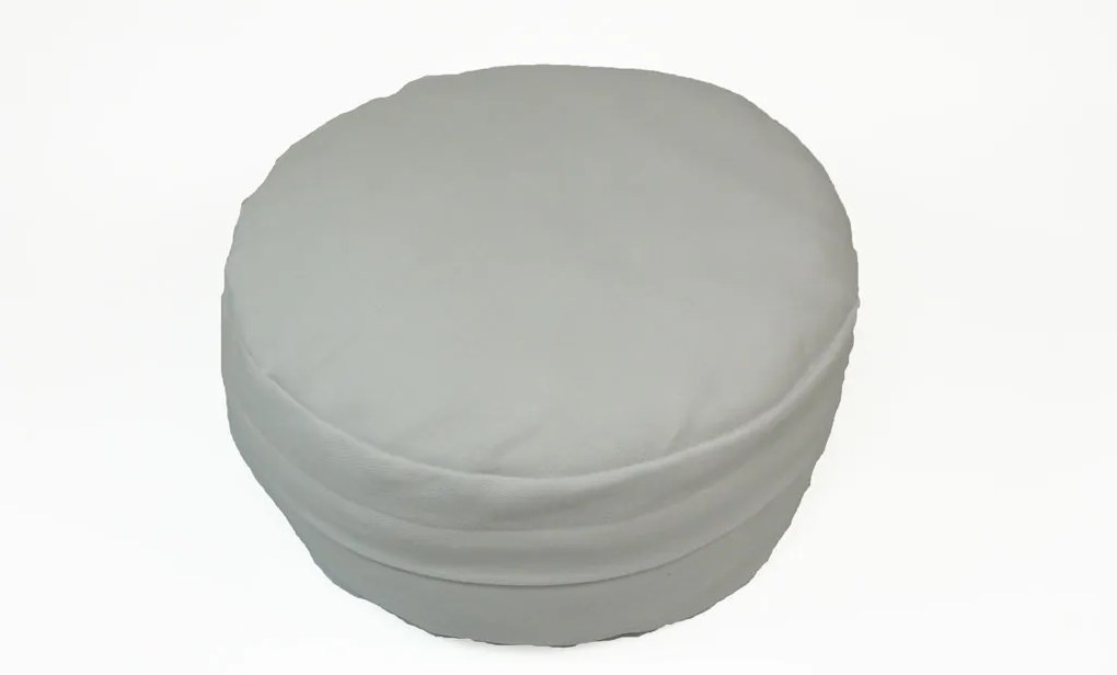 S radostí - vlastní výroba Pohankový sedák jednobarevný - bílý Velikost: ∅30 x v30 cm