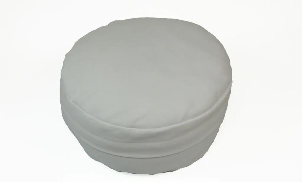 S radostí - vlastní výroba Pohankový sedák jednobarevný - bílý Velikost: ∅40 x v12 cm