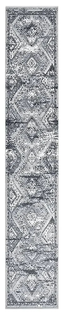 332092 vidaXL Běhoun BCF orientální šedý 60 x 350 cm