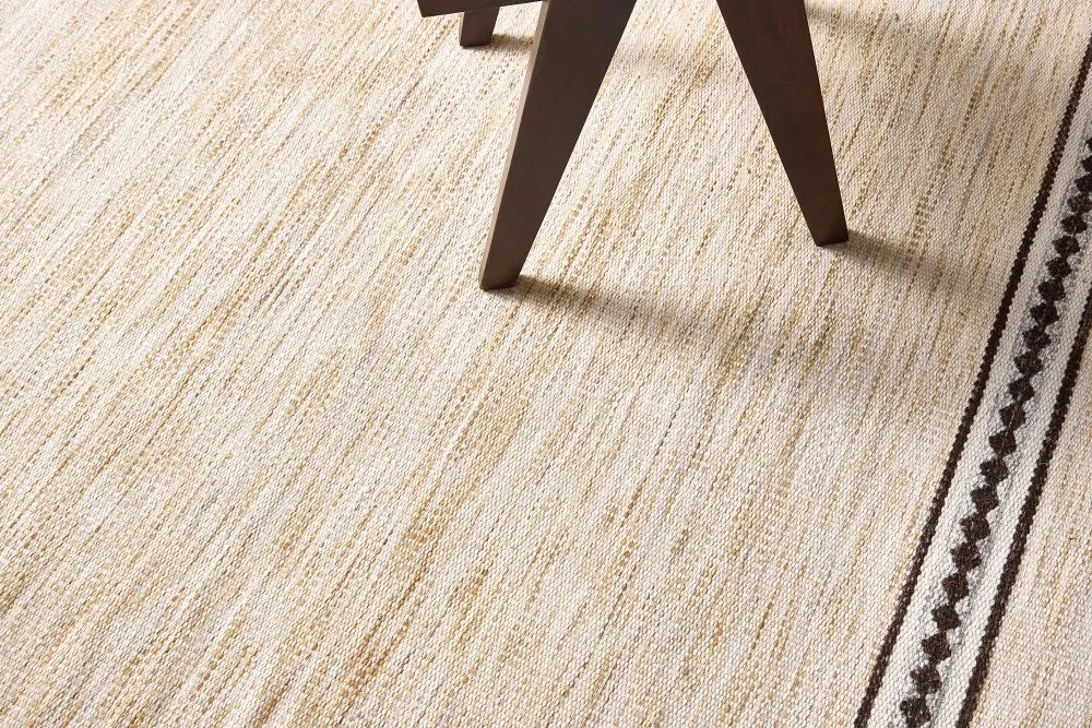 Diamond Carpets koberce Ručně vázaný kusový koberec Biscuit DESP HL63 Ivory White - 140x200 cm