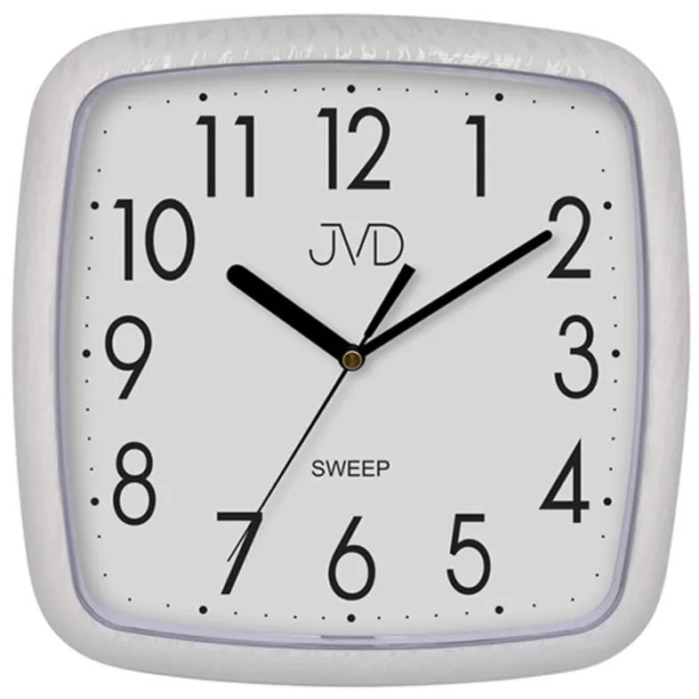 JVD Netikající tiché nástěnné hodiny v imitaci dřeva JVD H615.19