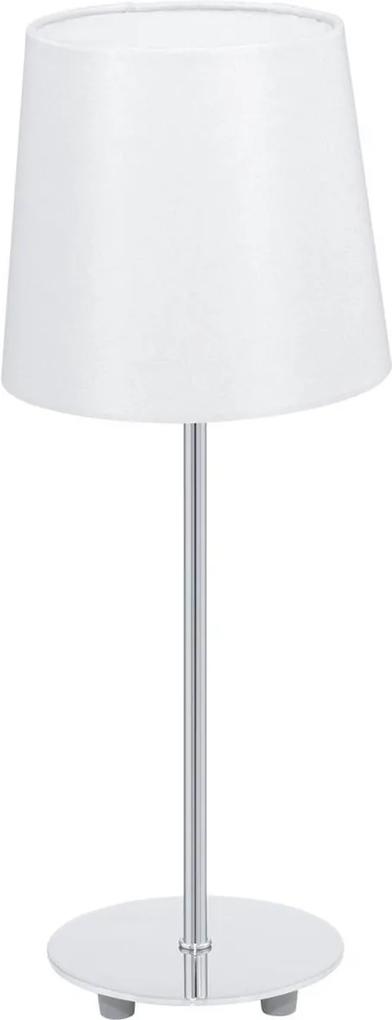 Stolní lampa do ložnice LAURITZ, bílá Eglo LAURITZ 92884