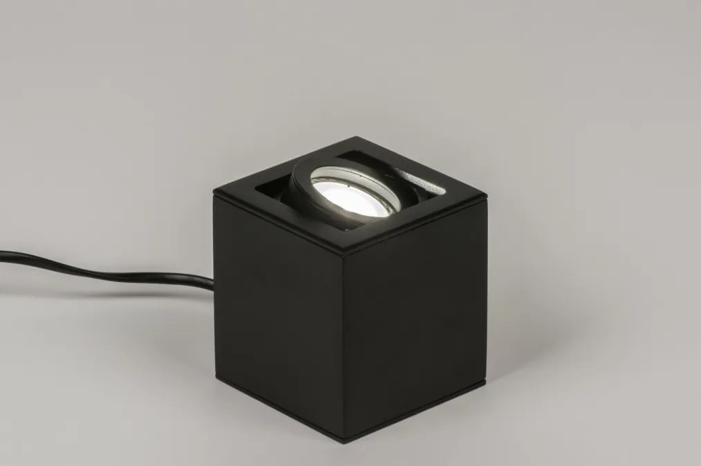 Stolní černá LED lampa Montgomery Black