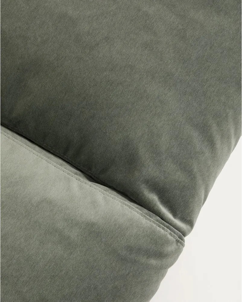 Zelená sametová pohovka 240 cm Veliro – Kave Home