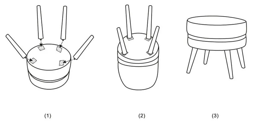 Vínově červená stolička Mauro Ferretti Paris