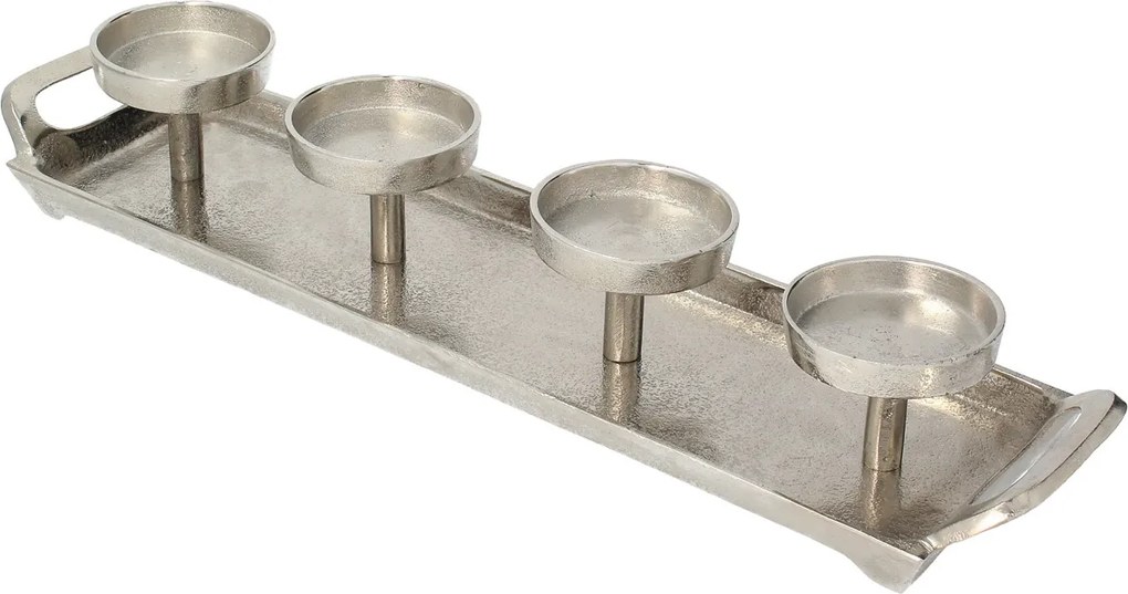 Svícen Silver Line 49x12x8 cm