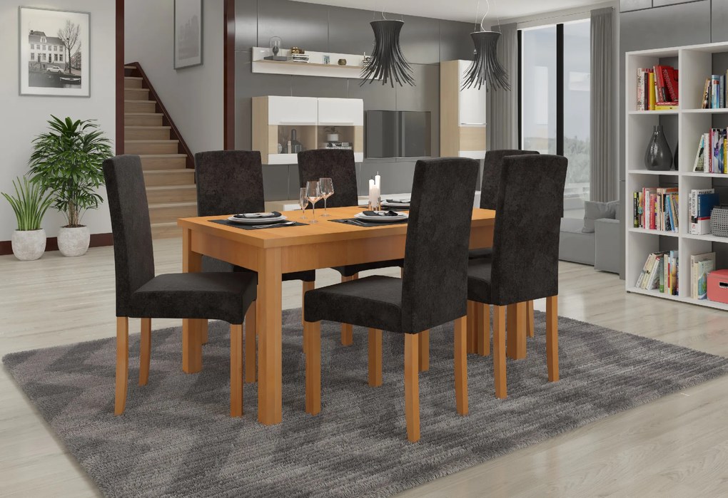 ADRK Furniture Sada stolu s židlemi RODOS 56 SE-ROD-56-A-B118