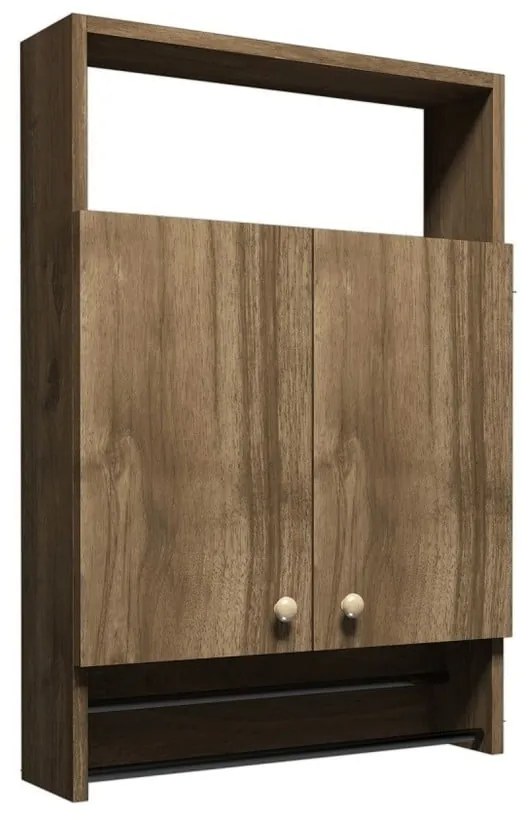 Koupelnová skříňka v dekoru ořechového dřeva Muzzo Ela