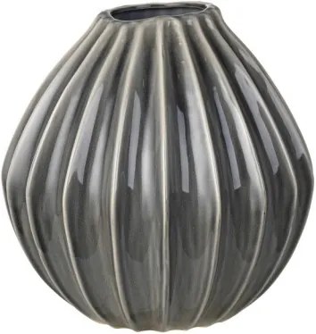 Keramická váza 30 cm Broste WIDE - kouřová