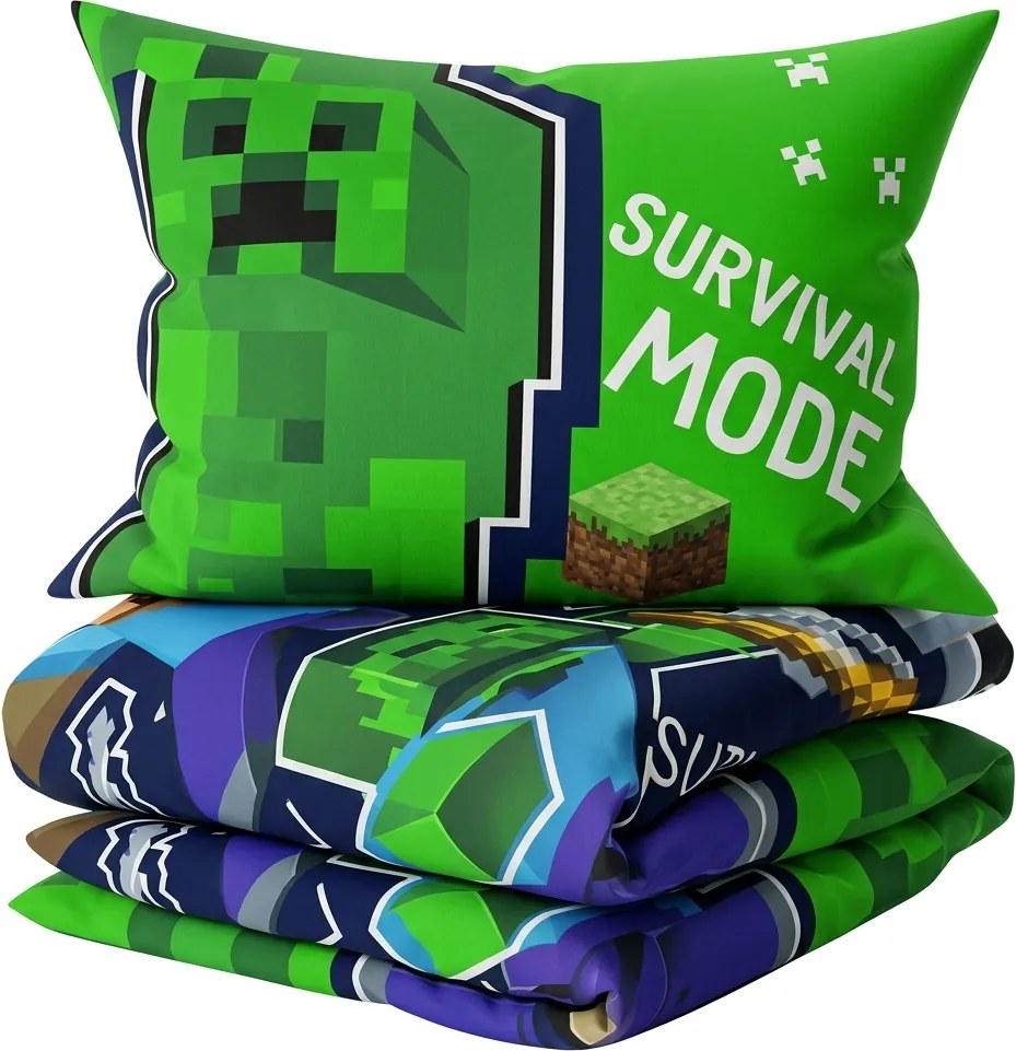 Dětské povlečení MINECRAFT MOOD barevné Rozměr povlečení: 70 x 80 cm | 140 x 200 cm