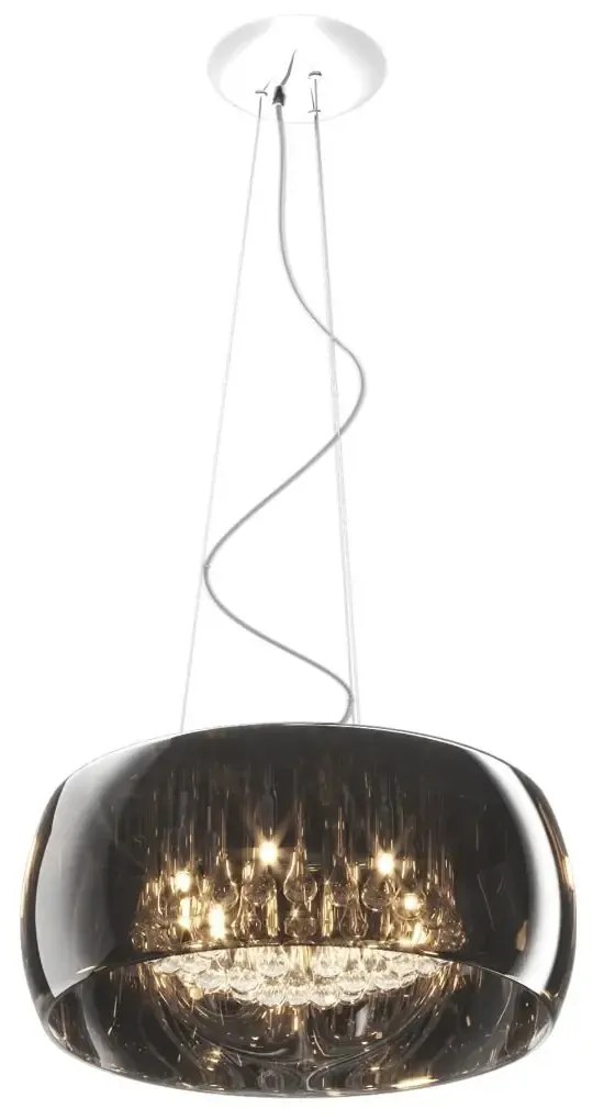 Luxusní lustr na lanku Crystal 50 smoky