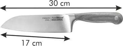 TESCOMA Nůž Santoku FEELWOOD 17 cm