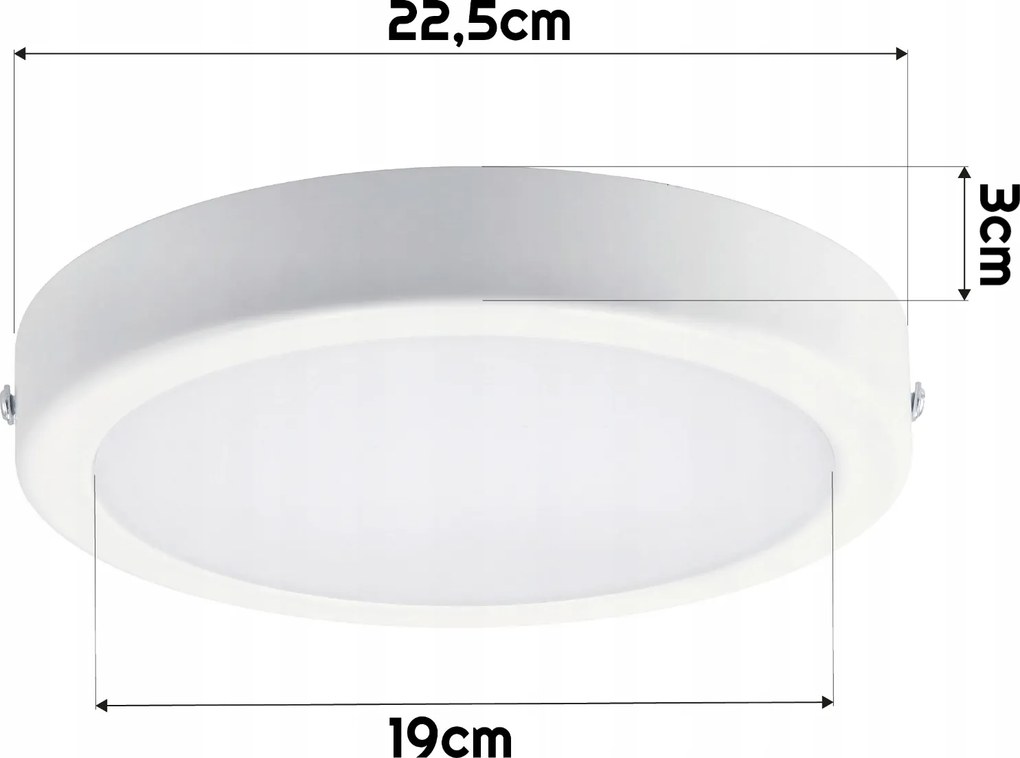 PHILIPS LED kulaté přisazené svítidlo 19W - 2000lm - 4000K - bílé
