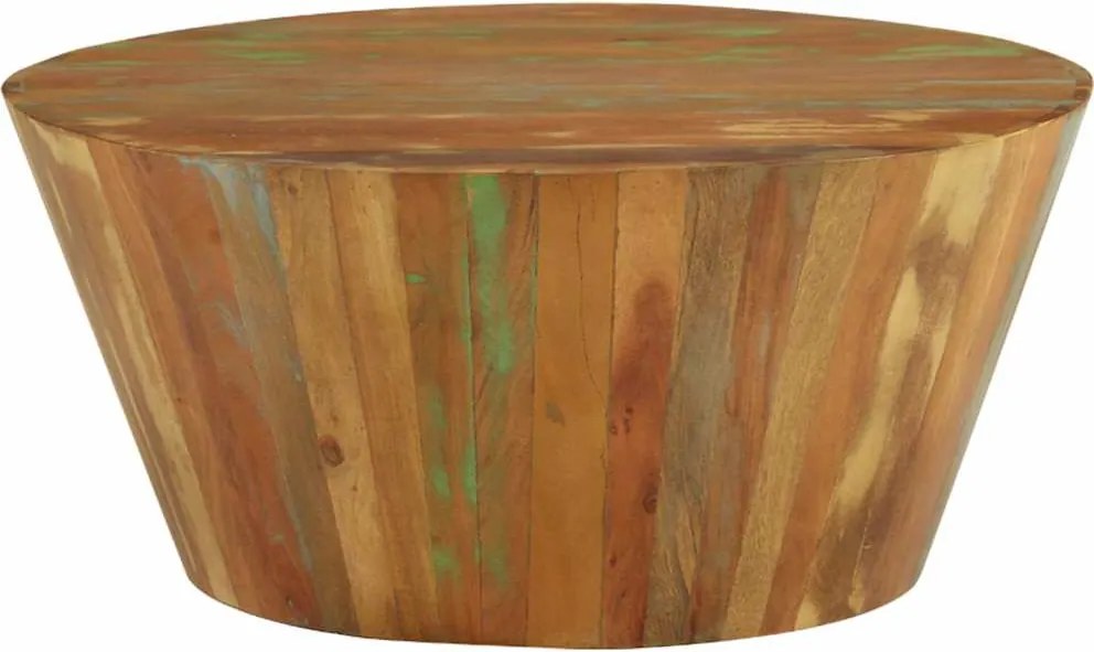Konferenční stolek Ø 65 x 31 cm masivní recyklované dřevo 328301