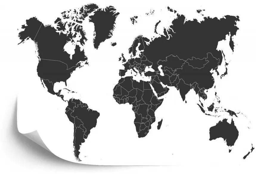 Fototapeta Mapa Světa Hladký vinyl 90x60