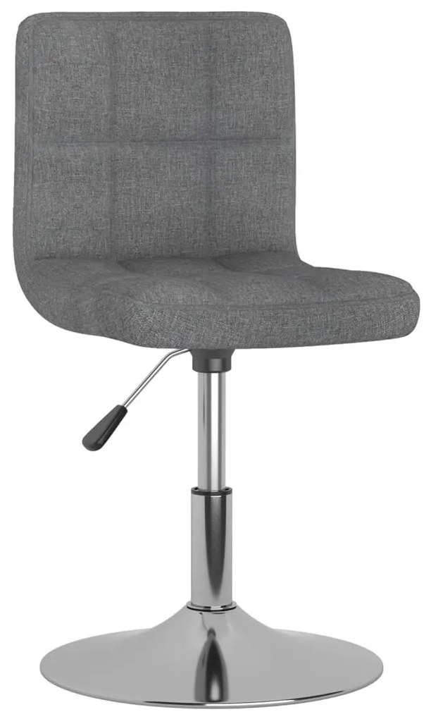 vidaXL 3087448 Marketos Swivel Dining Chairs 4 pcs Light Grey Fabric (334209×2)