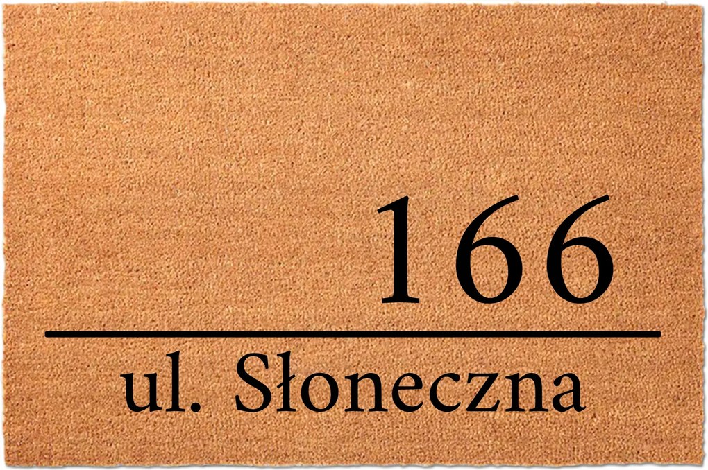 Stěrač Pod Vchodové Dveře Do Bot Kokosový 40 x 60 Vaše Adresa