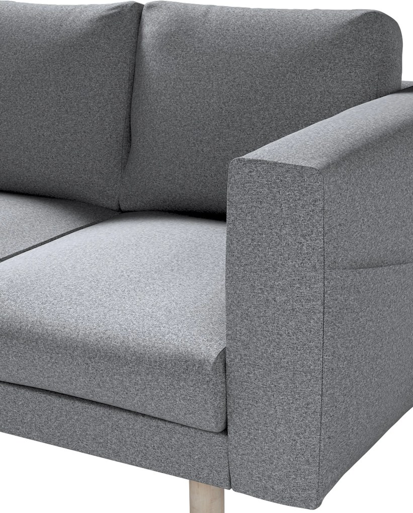 Potah na pohovku IKEA Norsborg 3-místná barva šedá látka pletený vzor