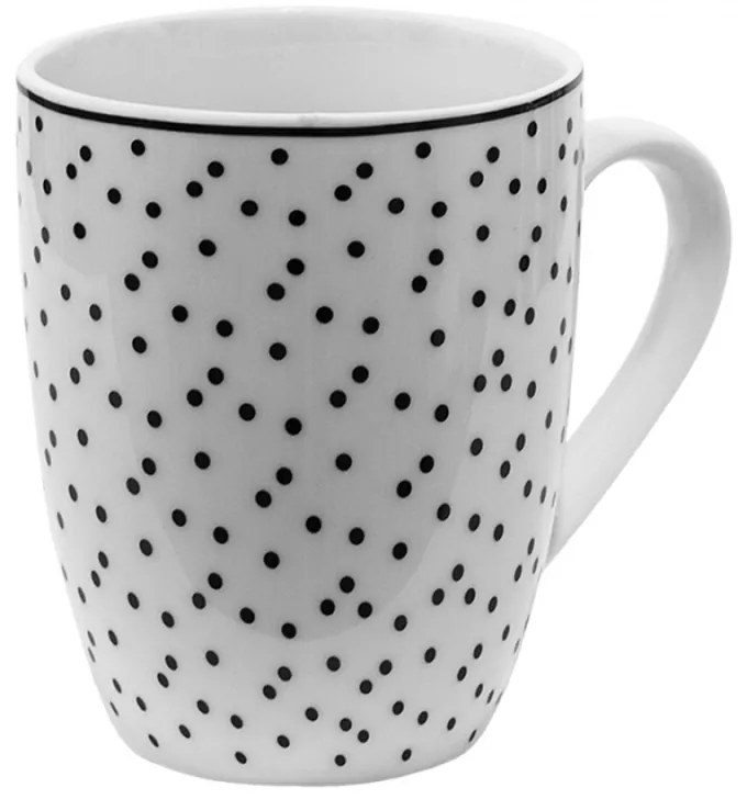 Porcelánový hrnek s černými puntíky Black Dot – 350 ml