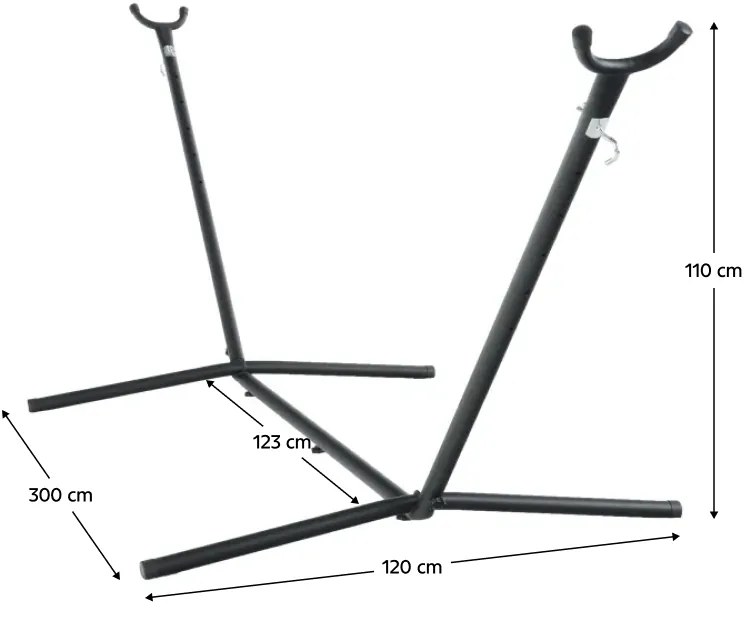 Kondela Stojan na houpací síť, černá, OTAN NEW TYP 1