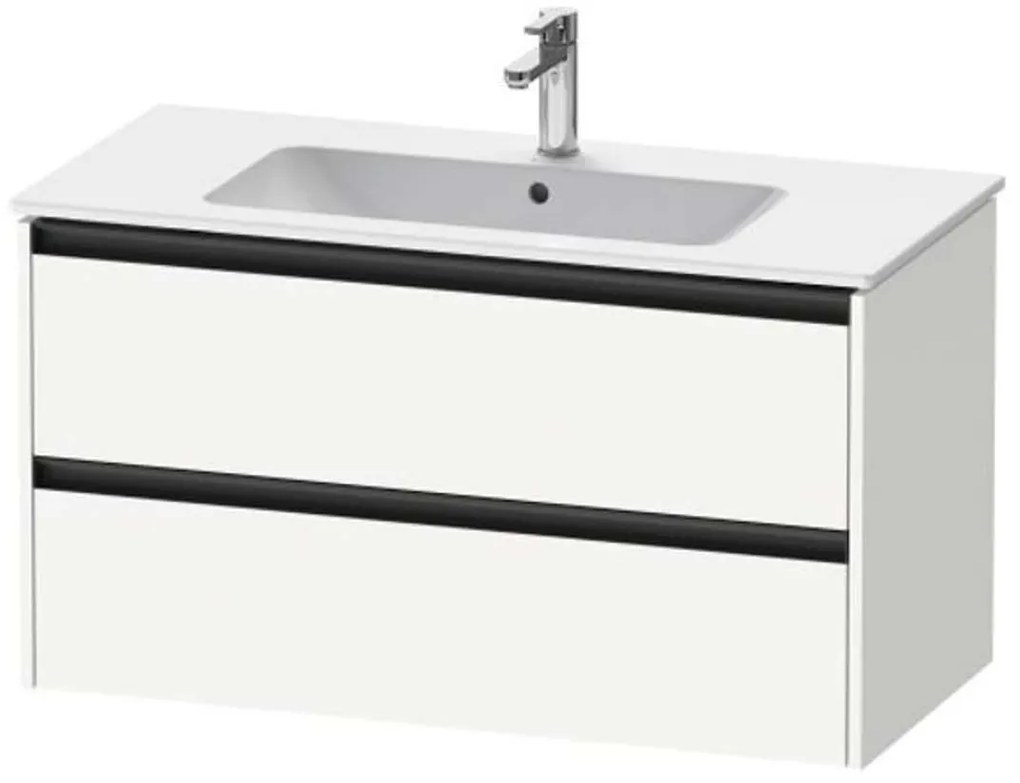 Duravit Ketho.2 - Umyvadlová skříňka 55x101x48 cm, 2 zásuvky, matná bílá K25264018180000
