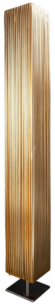 Stojací lampa Gisa, 120 cm, zlatá