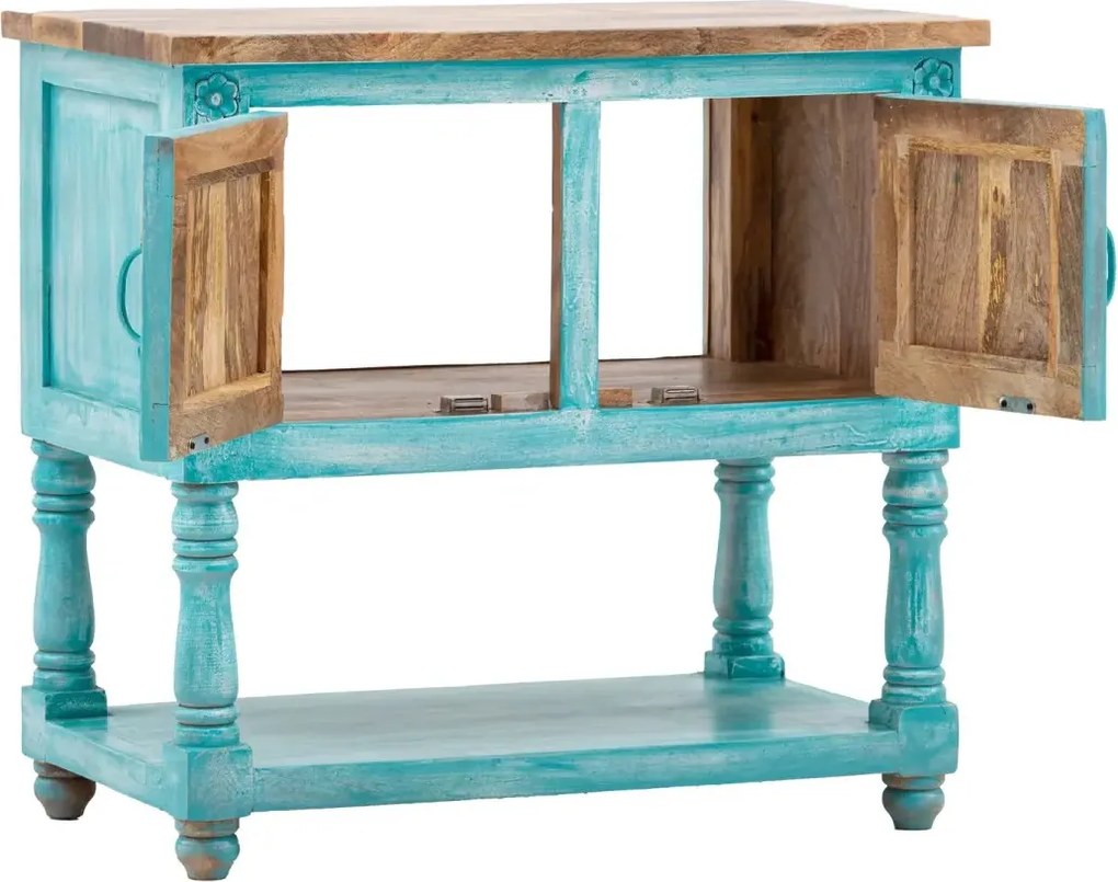 furniture-nabytek.cz - Masivní koupelnová sada Santoro, modrá, Holz - Mango