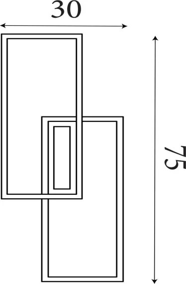 Searchlight 55624BK - LED Stm stropní svít OVALOID LED/40W/230V 3000K 30x75 cm