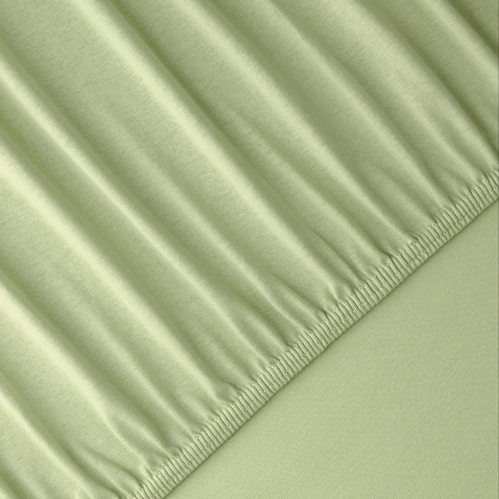 Florella Prostěradlo Avance Jersey 45 Grün, 180-190x200 cm