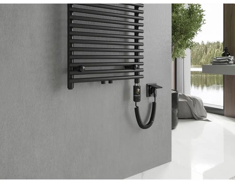 Mexen Sol, elektrické topné těleso 1200x500 mm + topná tyč 600 W, černá, W125-1200-500-2600-70