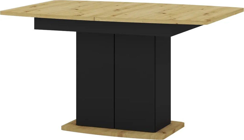 Jídelní rozkládací stůl Mons 140/210 cm dub Artisan/černý